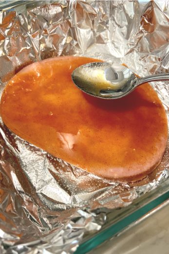 Honey Glazed Ham Steak - An Easy Recipe For Two!