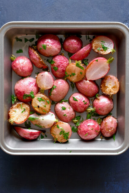Garlic Butter Roasted Radishes - An Easy Recipe With Delicious Flavor