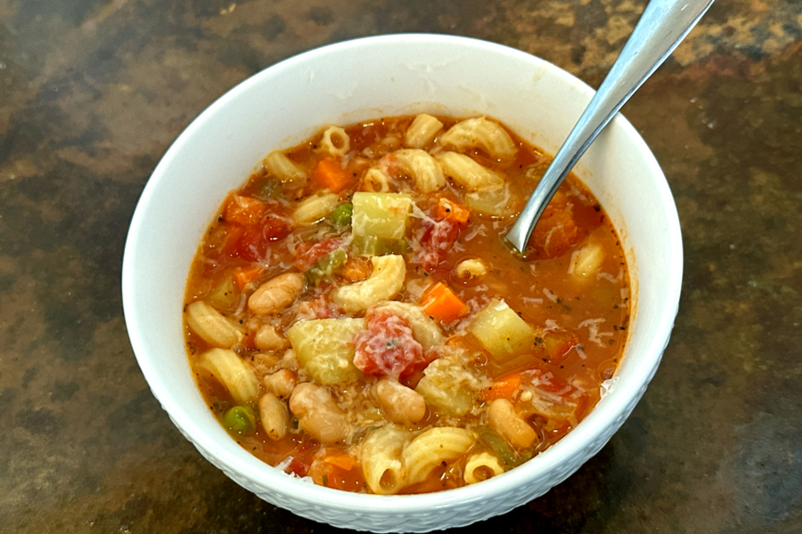 Classic Minestrone Soup - A Comfort Food Recipe For Two