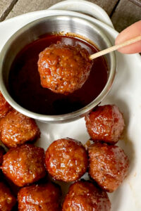 Easy Appetizer Meatballs Recipe - The Perfect Appetizer For Two!