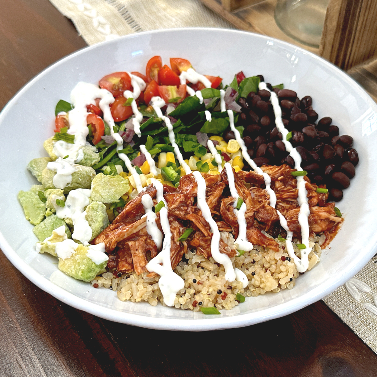Barbecue Ranch Chicken Bowl - An Easy & Healthy Recipe