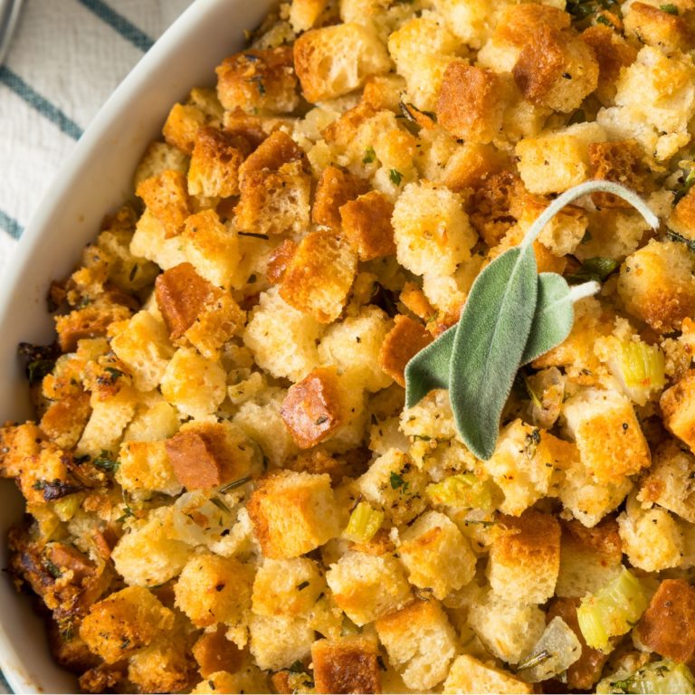 Crouton Dressing Recipe - Perfect Small Batch Side Dish Recipe