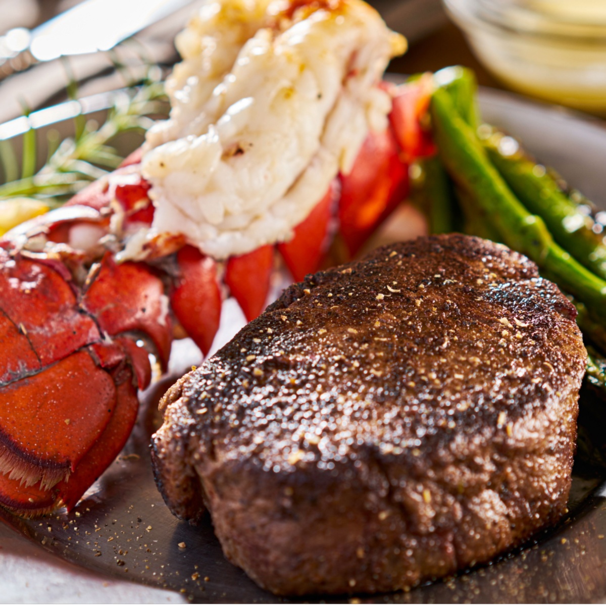 Surf and Turf Recipe For Two - Filet Mignon & Lobster Tails