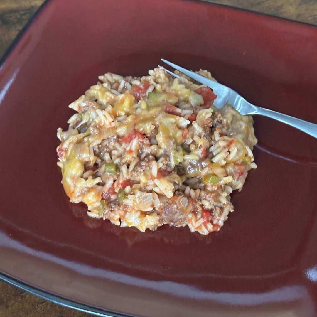 Ground Beef and Rice Skillet Recipe - Easy One Pan Meal For Two